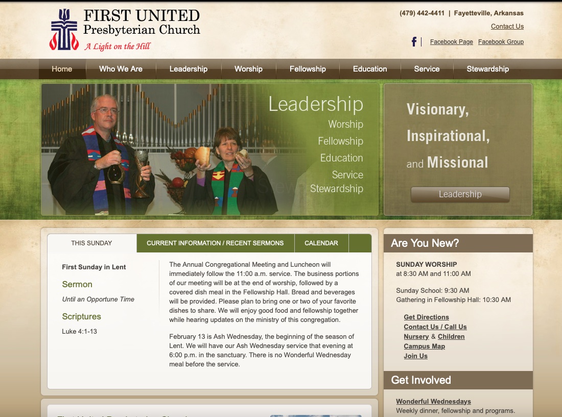 The FUPC Logo - First United Presbyterian Church